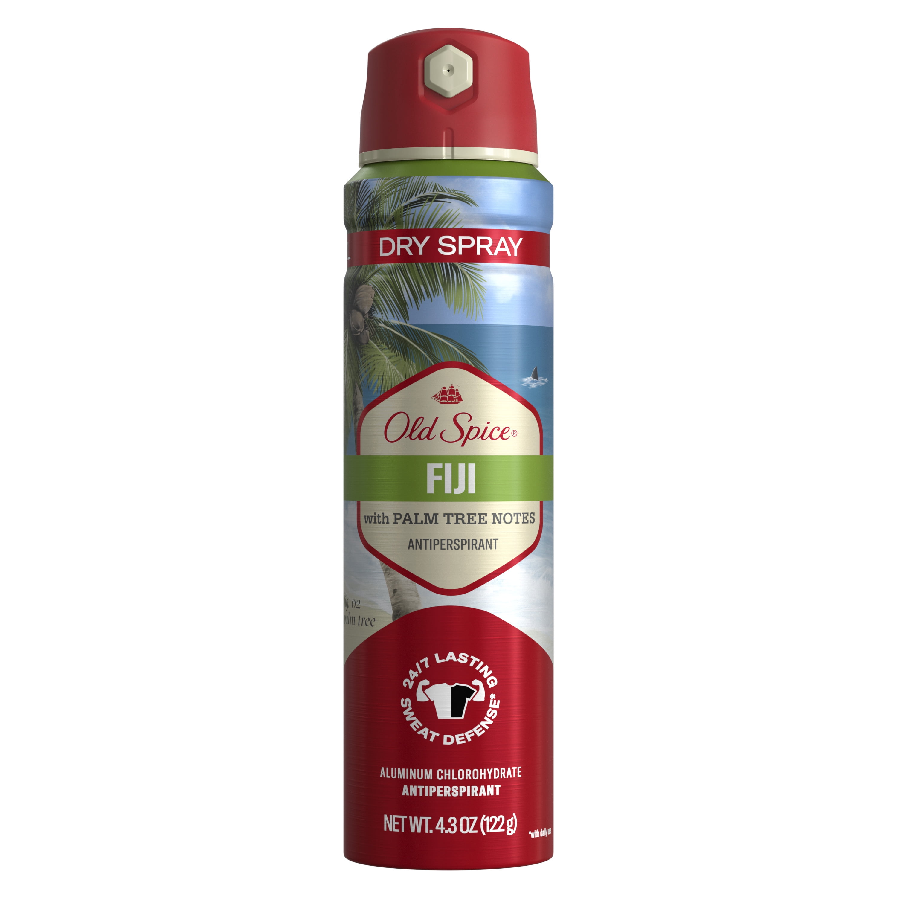 Old Spice Men's Antiperspirant & Deodorant Invisible Dry Spray, Fiji ...