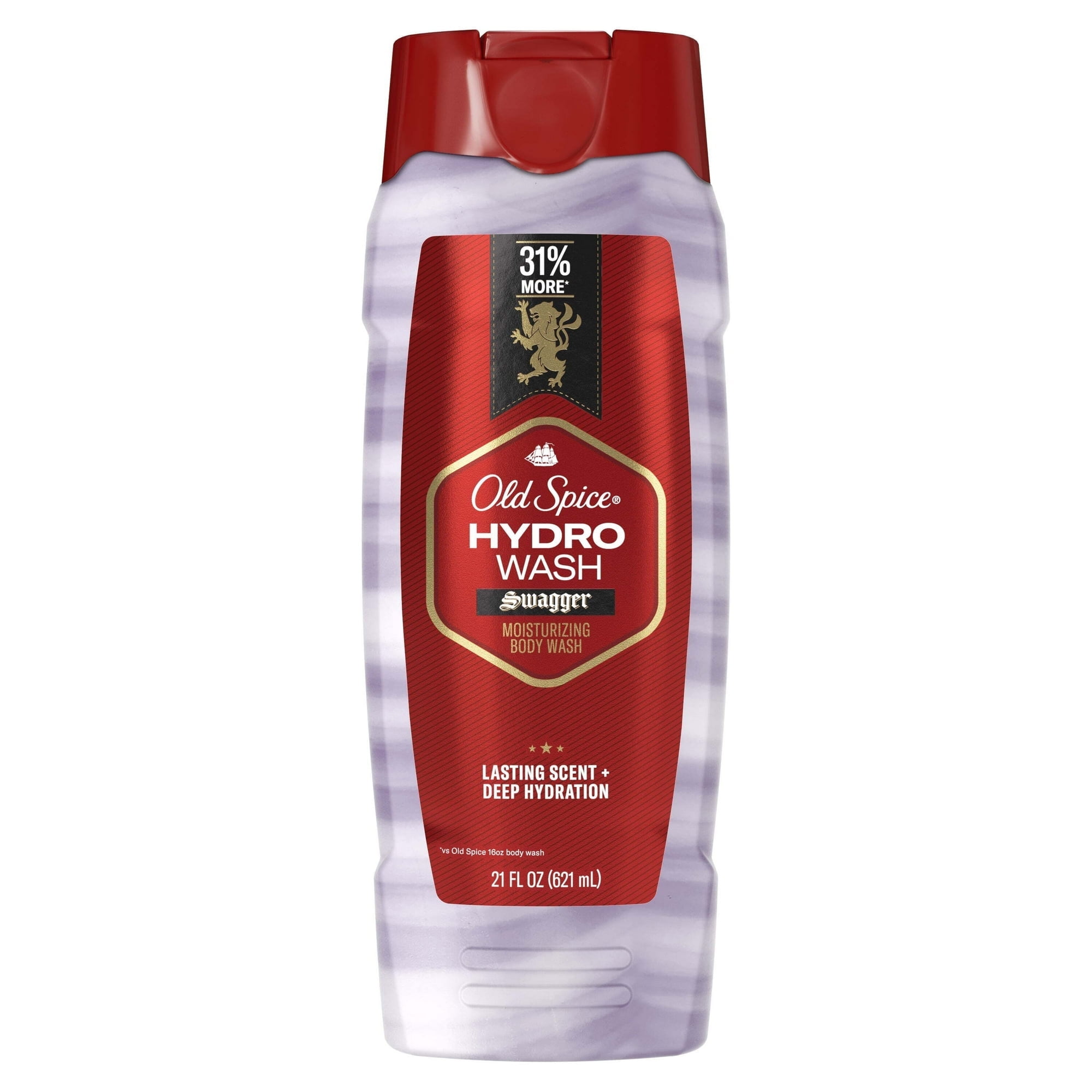 Old Spice Men's Body Wash Moisturizing Hydro Wash, Swagger Scent, 21 fl ...