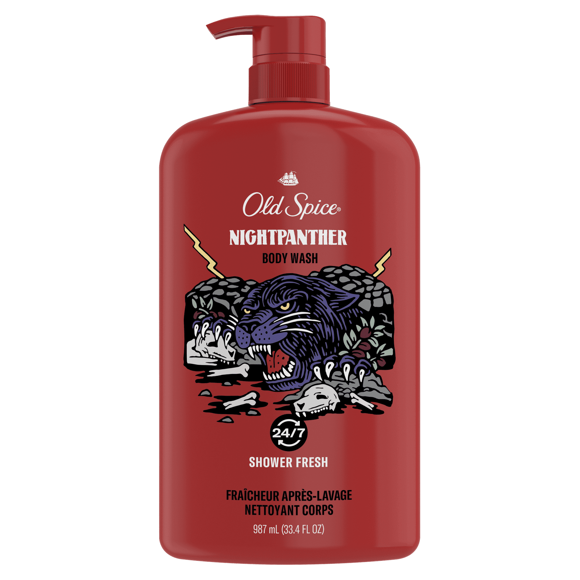 Old Spice Men's Body Wash, NightPanther, 33.4 fl oz - 4 Count - Walmart.com