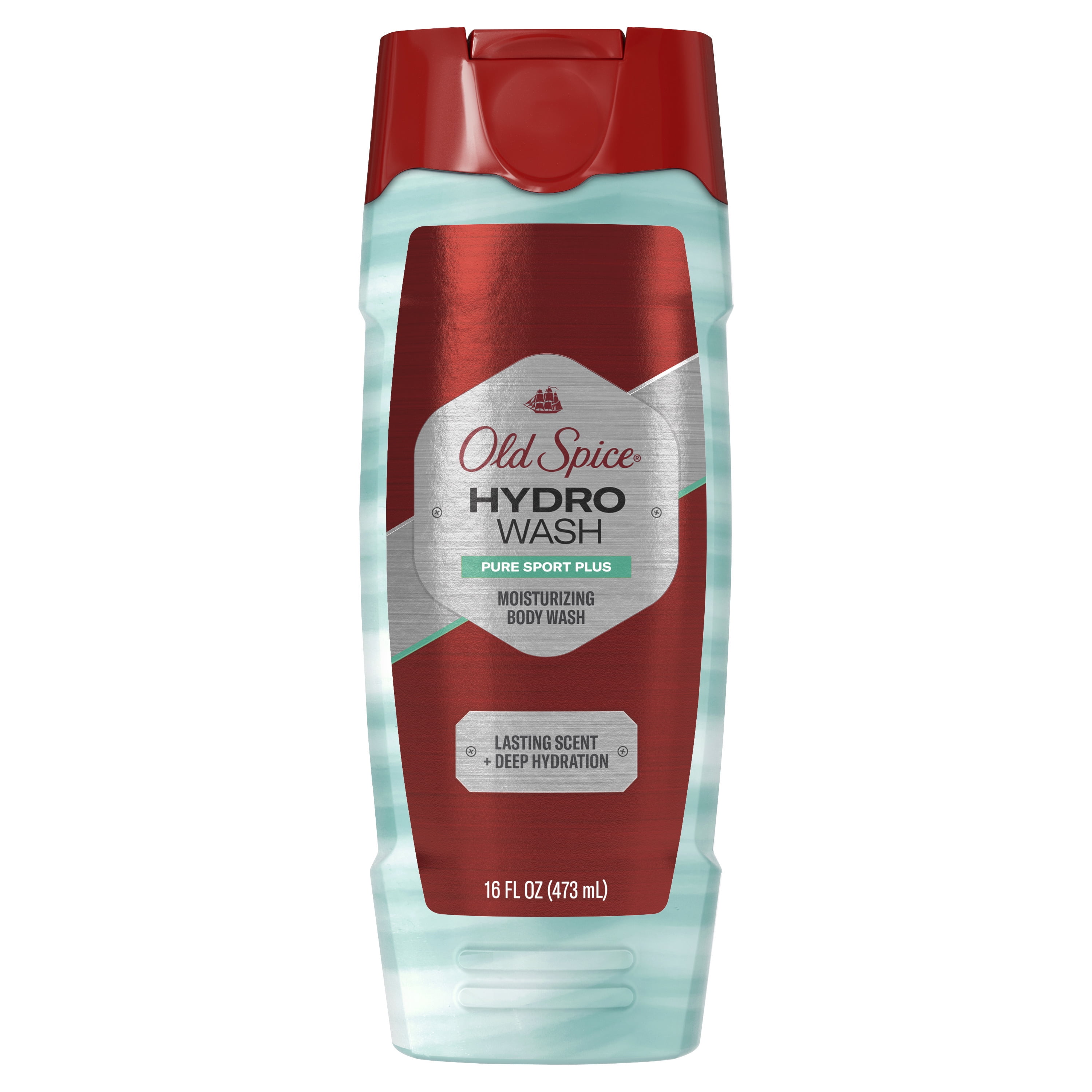 Old Spice Men's Hydro Body Wash, Moisturizing Pure Sport Plus, 16 fl oz ...