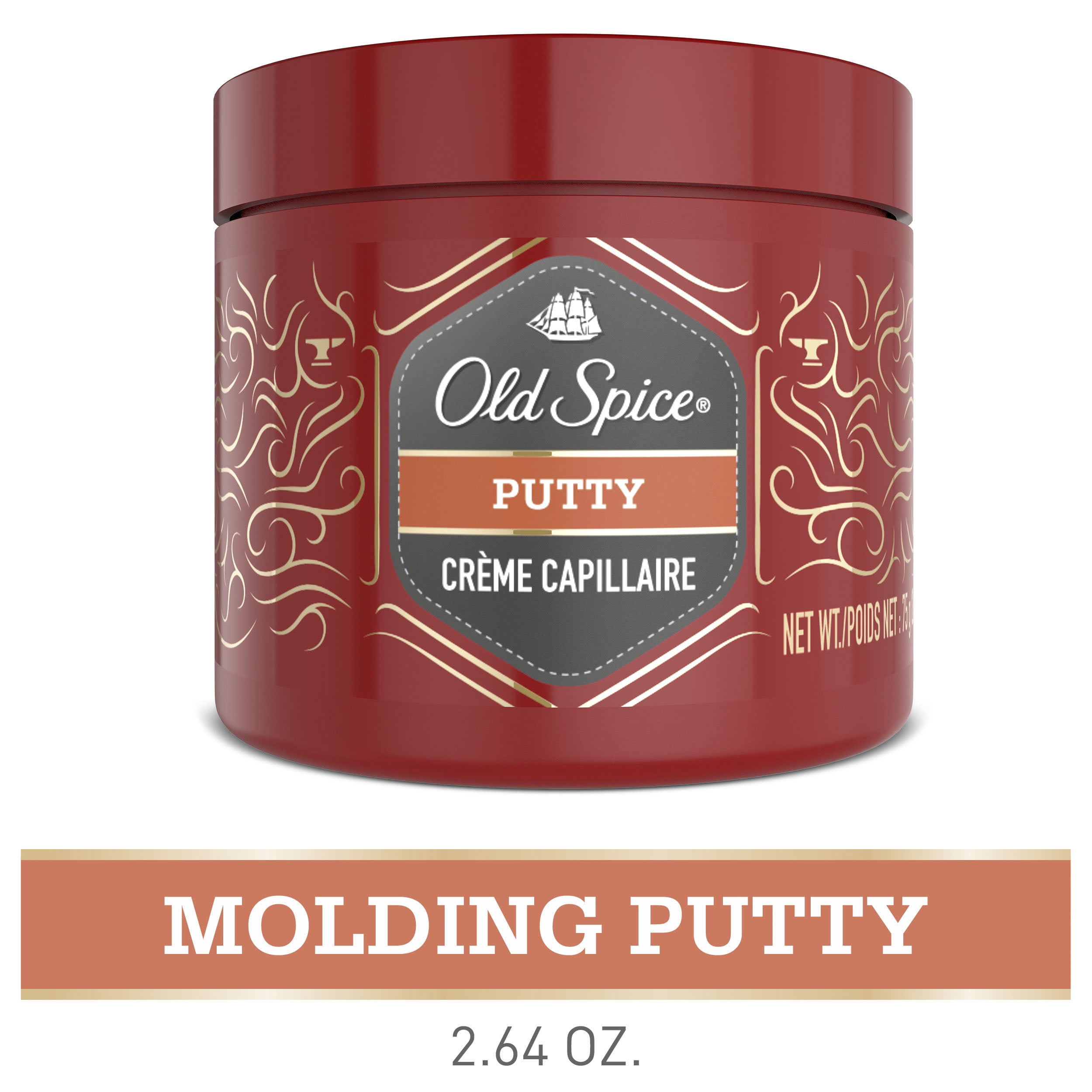 Old Spice Mens Hair Styling Putty, High Hold, Matte Finish, 2.64 oz ...