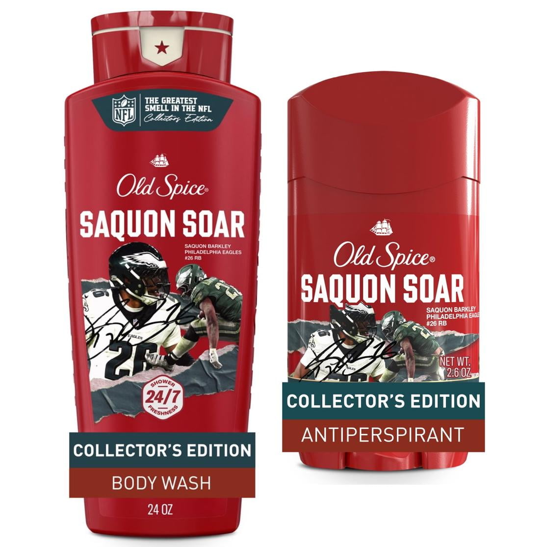 Old Spice NFL Saquon Soar - Body Wash & Antiperspirant - Walmart.com