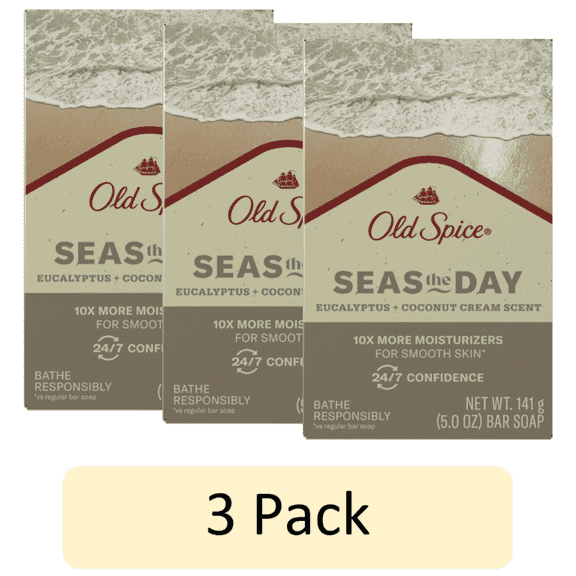 Old Spice Premium Sandalwood + Aloe Vera Scent Bar Soaps with Mild ...