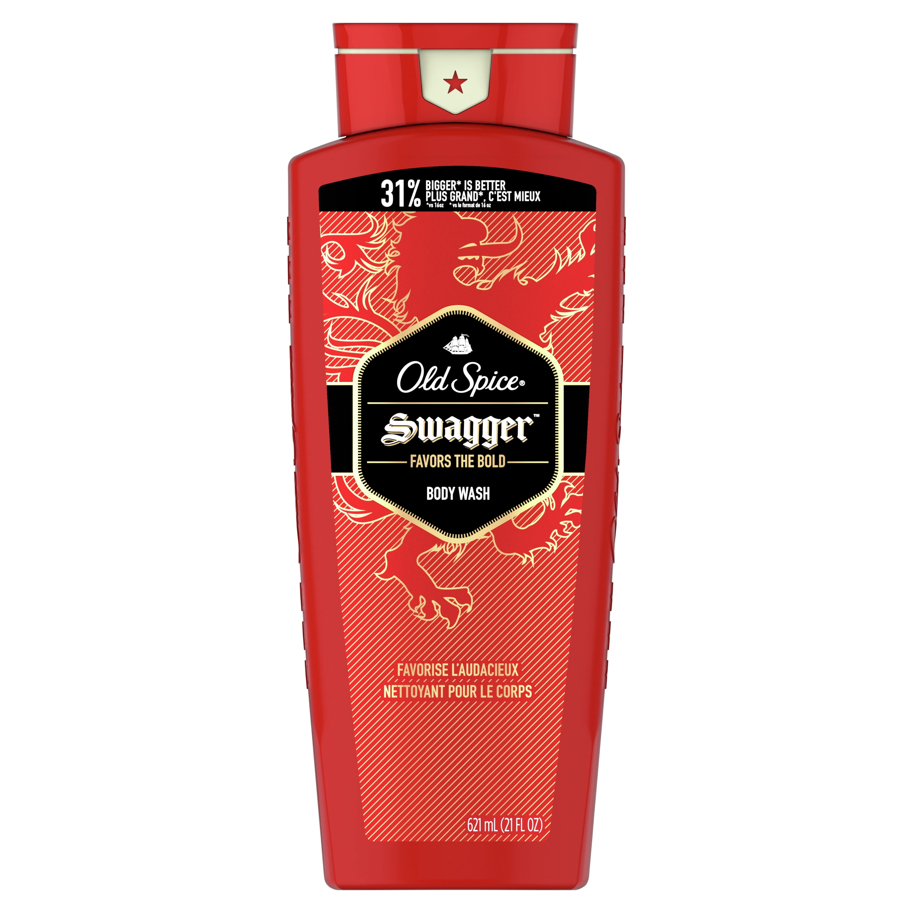 Old Spice Swagger Shower Gel, Men's Body Wash, 21 fl oz Scent of ...