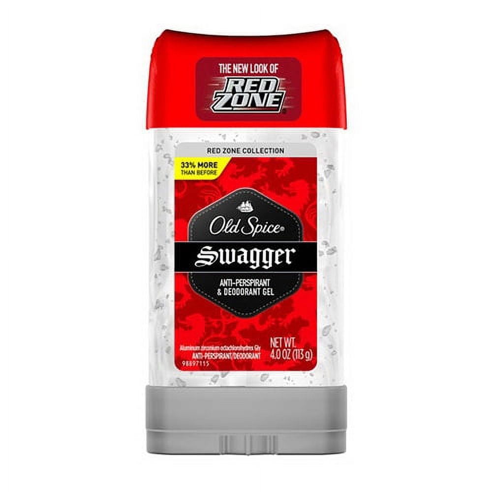 Old Spice Red Zone Swagger Male Anti-Perspirant and Deodorant Gel, 3.8 ...
