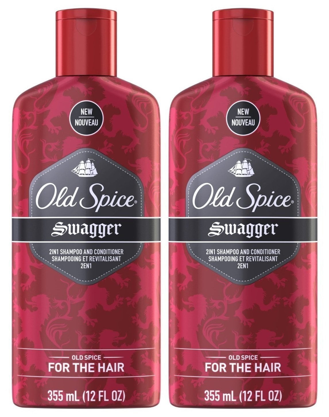 Old Spice Swagger 2 in 1 Shampoo and Conditioner, 12 Ounce, Pack of 2 ...