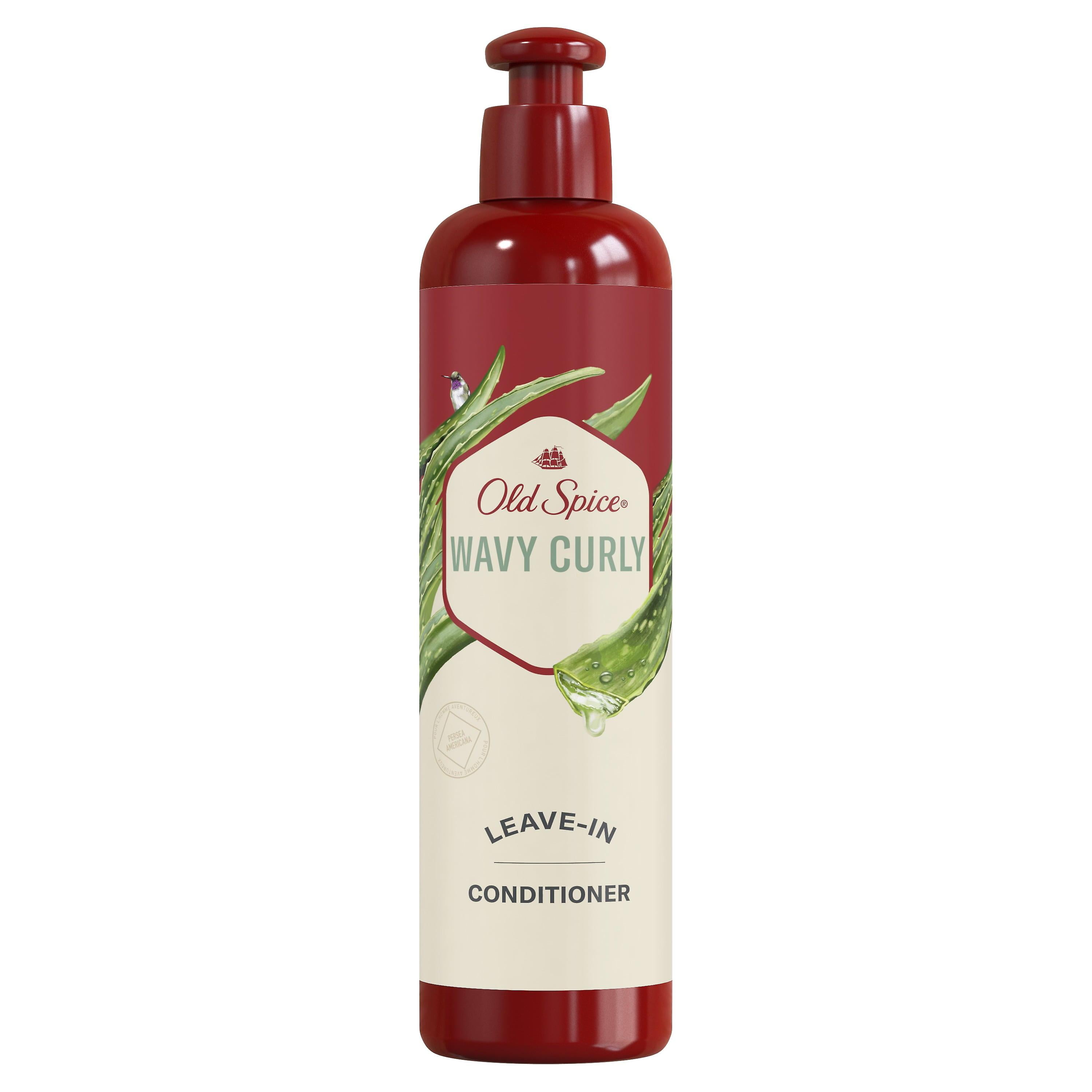 Old Spice Wavy Curly Leave-In Conditioner With Aloe, 8.5 Oz, 2 Pack ...