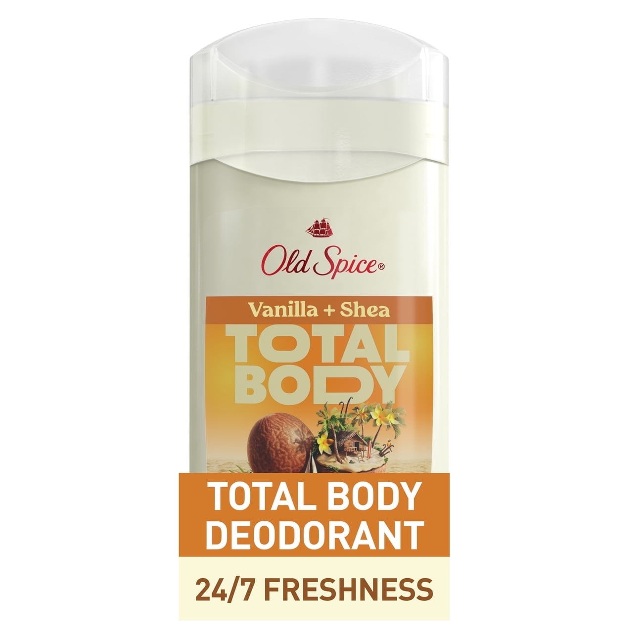 Old Spice Whole Body Deodorant for Men, Aluminum Free Vanilla + Shea ...