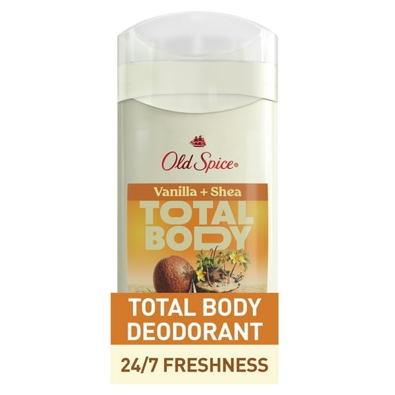 Old Spice Whole Body Deodorant for Men, Aluminum Free Vanilla + Shea ...