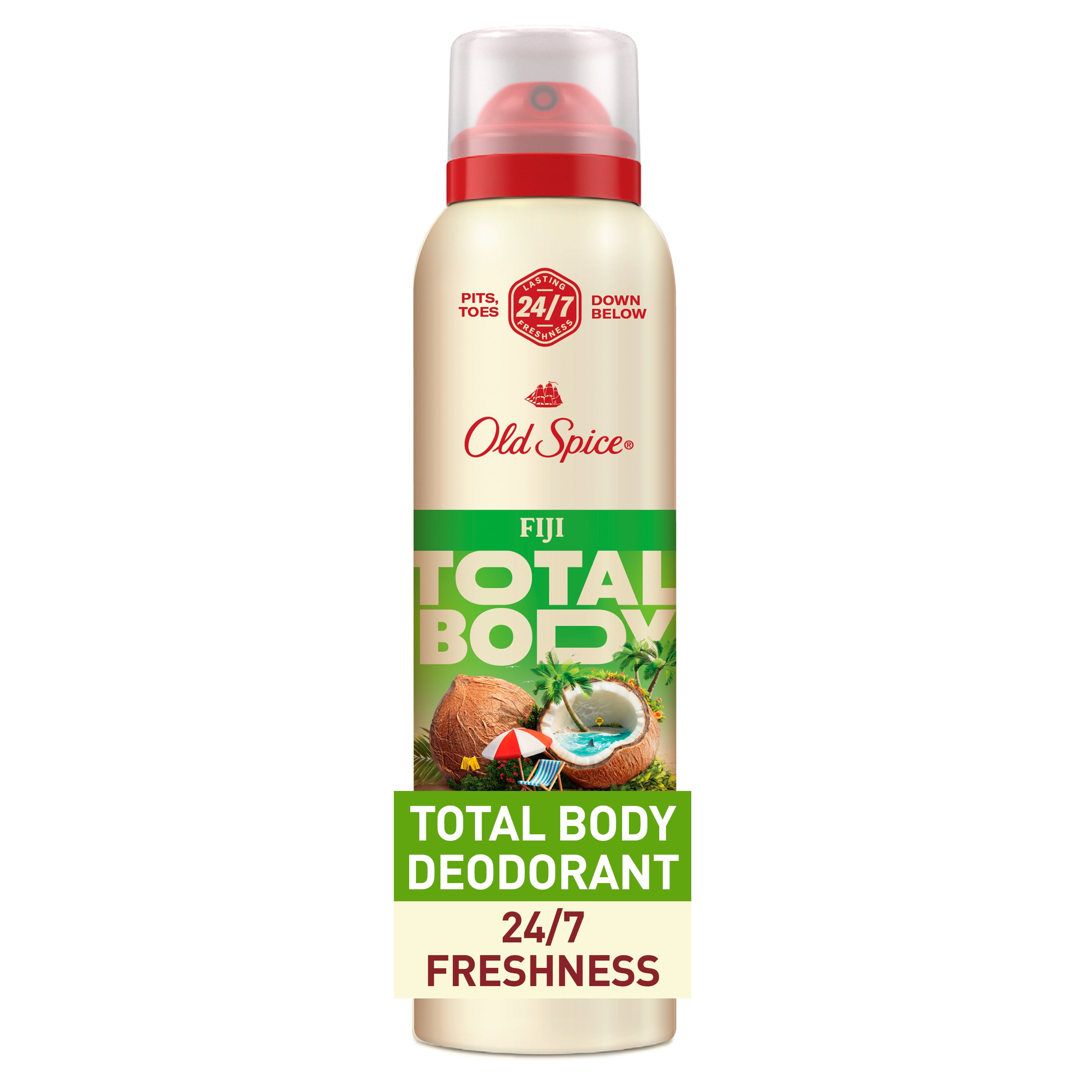 Old Spice Whole Body Deodorant Spray, Aluminum Free Total Body ...