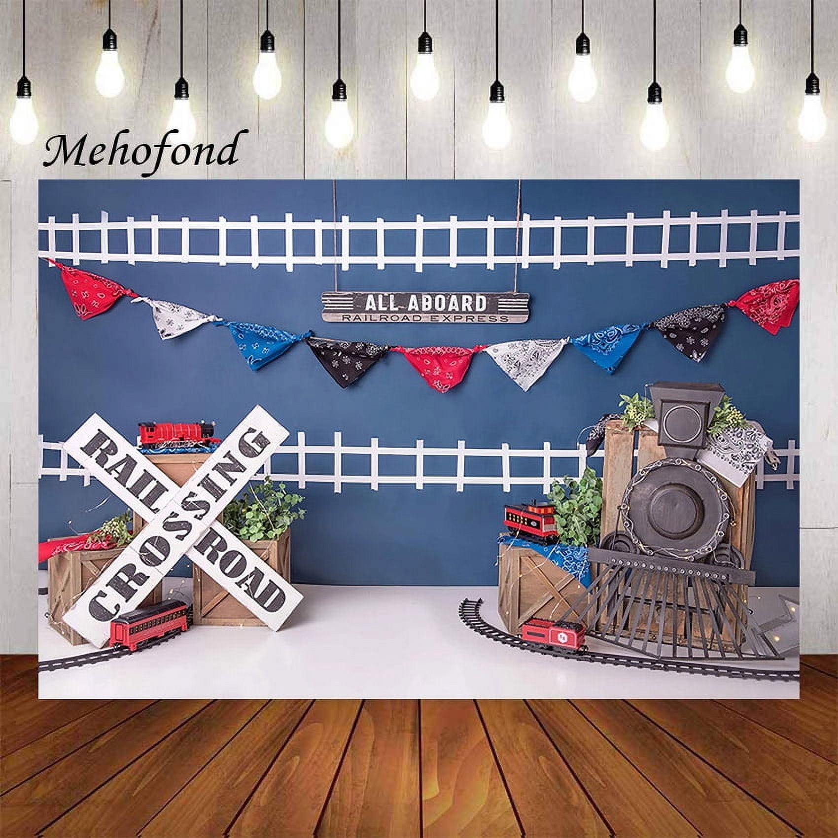 Old Steam Locomotive Vintage Children Birthday Party Cake Smash r ...