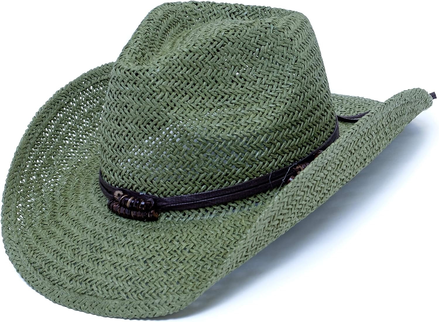 Old Stone Straw Cowboy Cowgirl Hat for Men Women Wide Brim Sun Hat ...