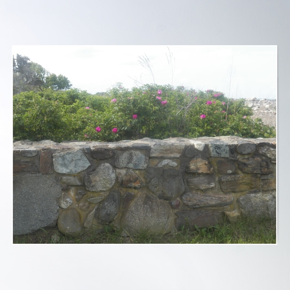 Old Stone Wall Poster Wall Art, Modern Wall Decor For Living Room ...