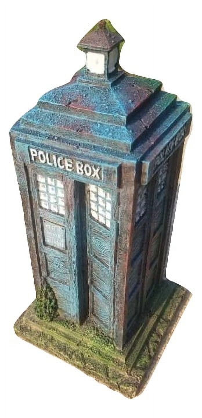 Old Style 1960's Police Box Aquarium Ornament Decor Fish Safe Polyresin ...