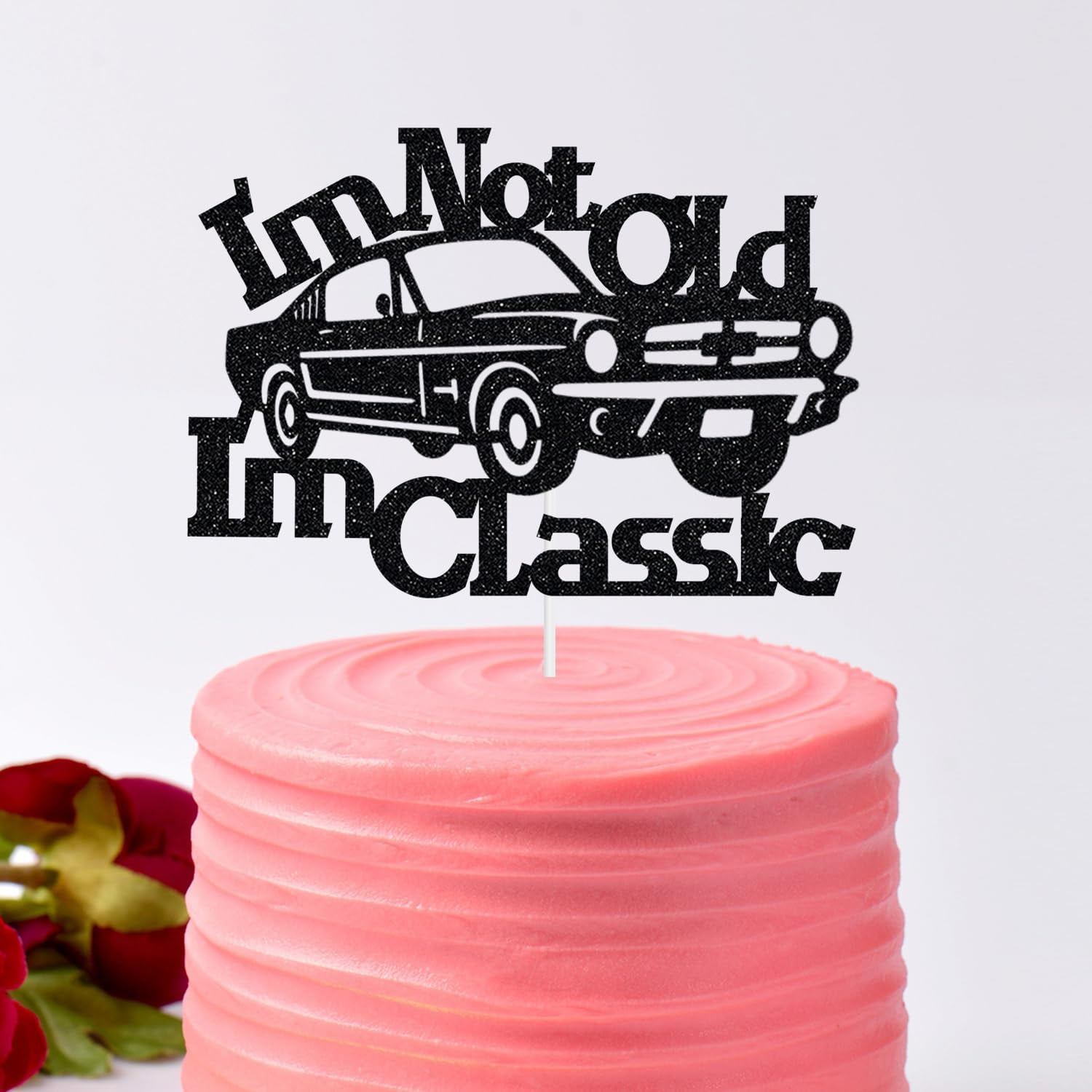 I'm Not Old TWE5 I'm Classic Cake Topper - Vintage Car Theme Happy ...