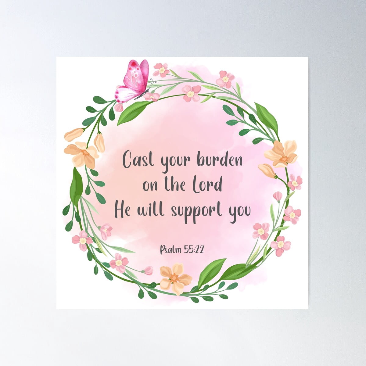 Old Testament Verse - Cast Your Burden On The Lord He Will Support You ...