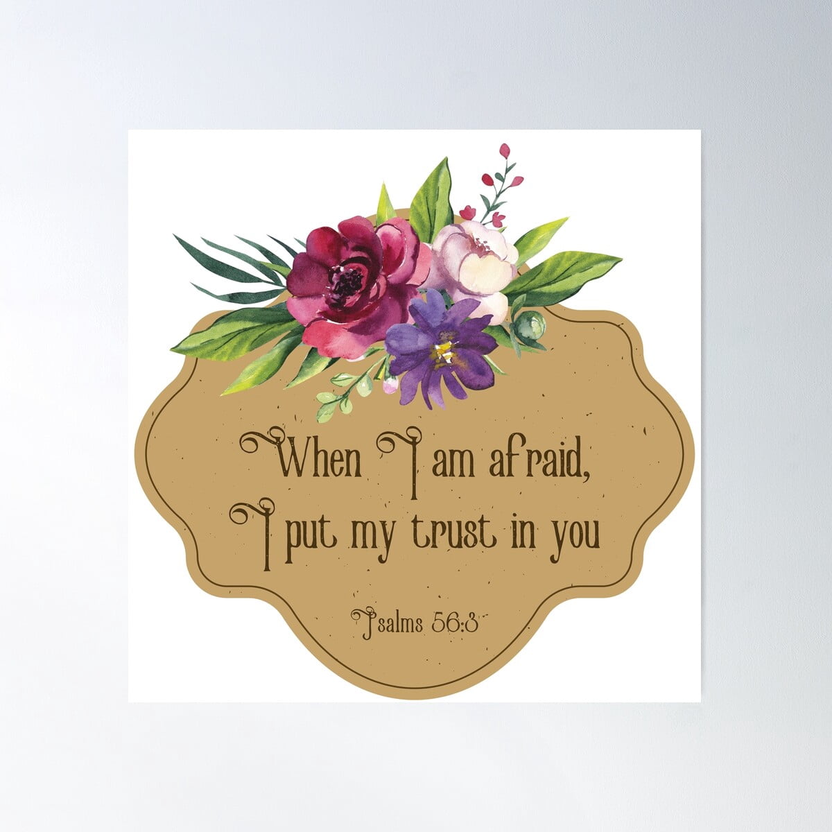 Old Testament Verse - When I Am Afraid, I Put My Trust In You. - Psalms ...