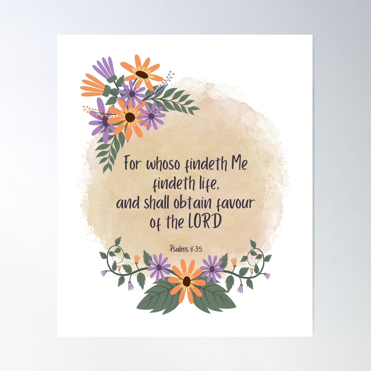 Old Testament Verse - For Whoso Findeth Me Findeth Life, And Shall ...