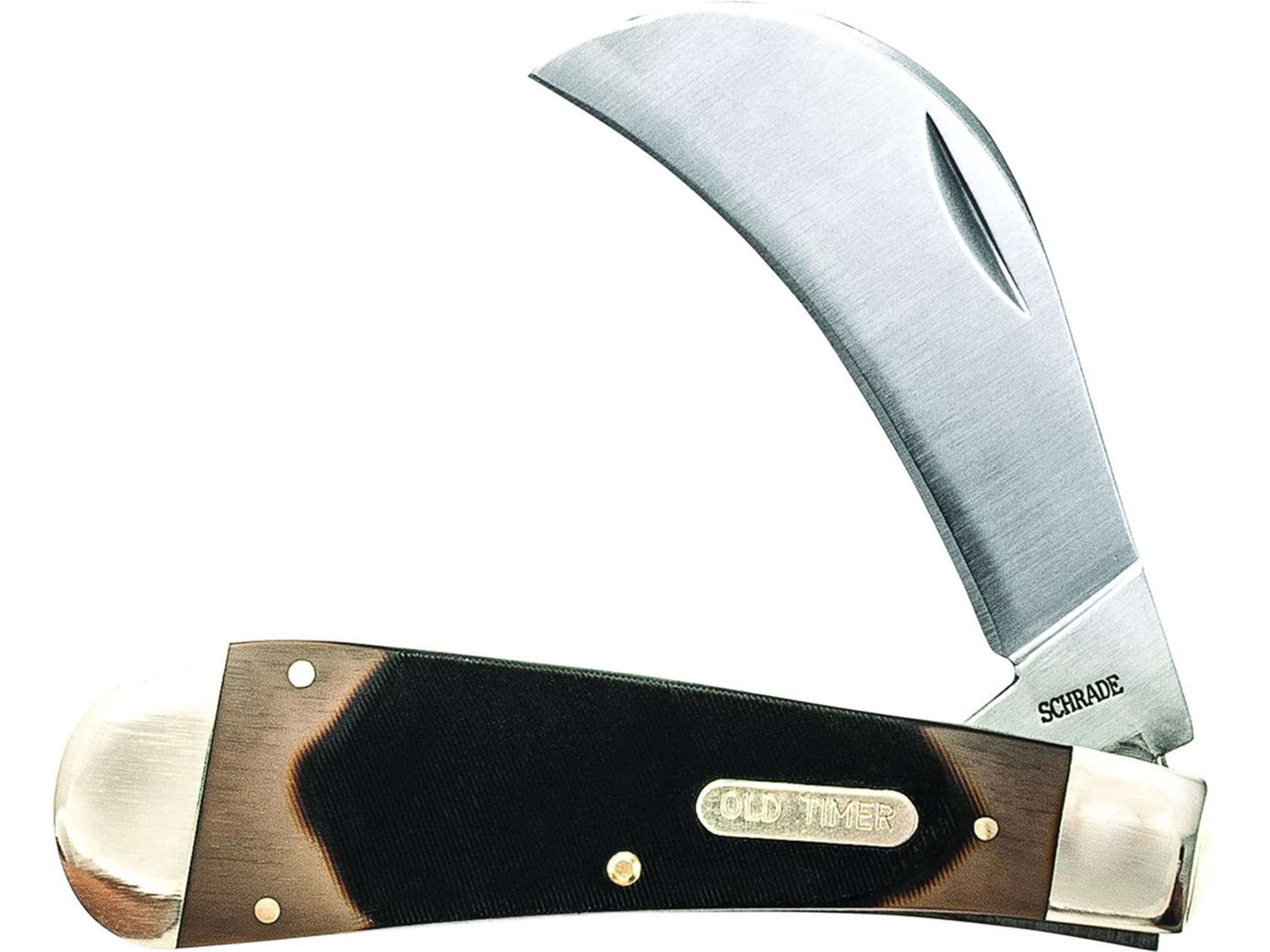 Old Timer Hawkbill Pruner Pocket Knife 3" Hawkbill 7Cr17MoV High Carbon ...