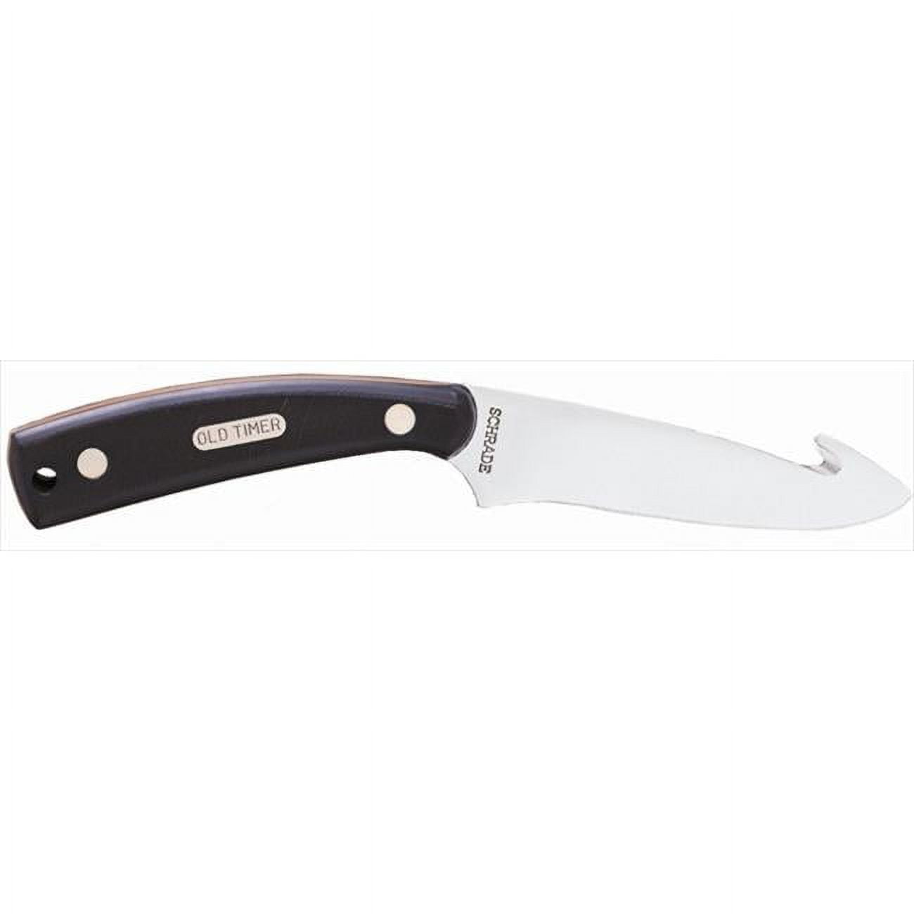 Old Timer Skinner Fixed 3.5" Blade with Gut Hook, Delrin Handles, and ...