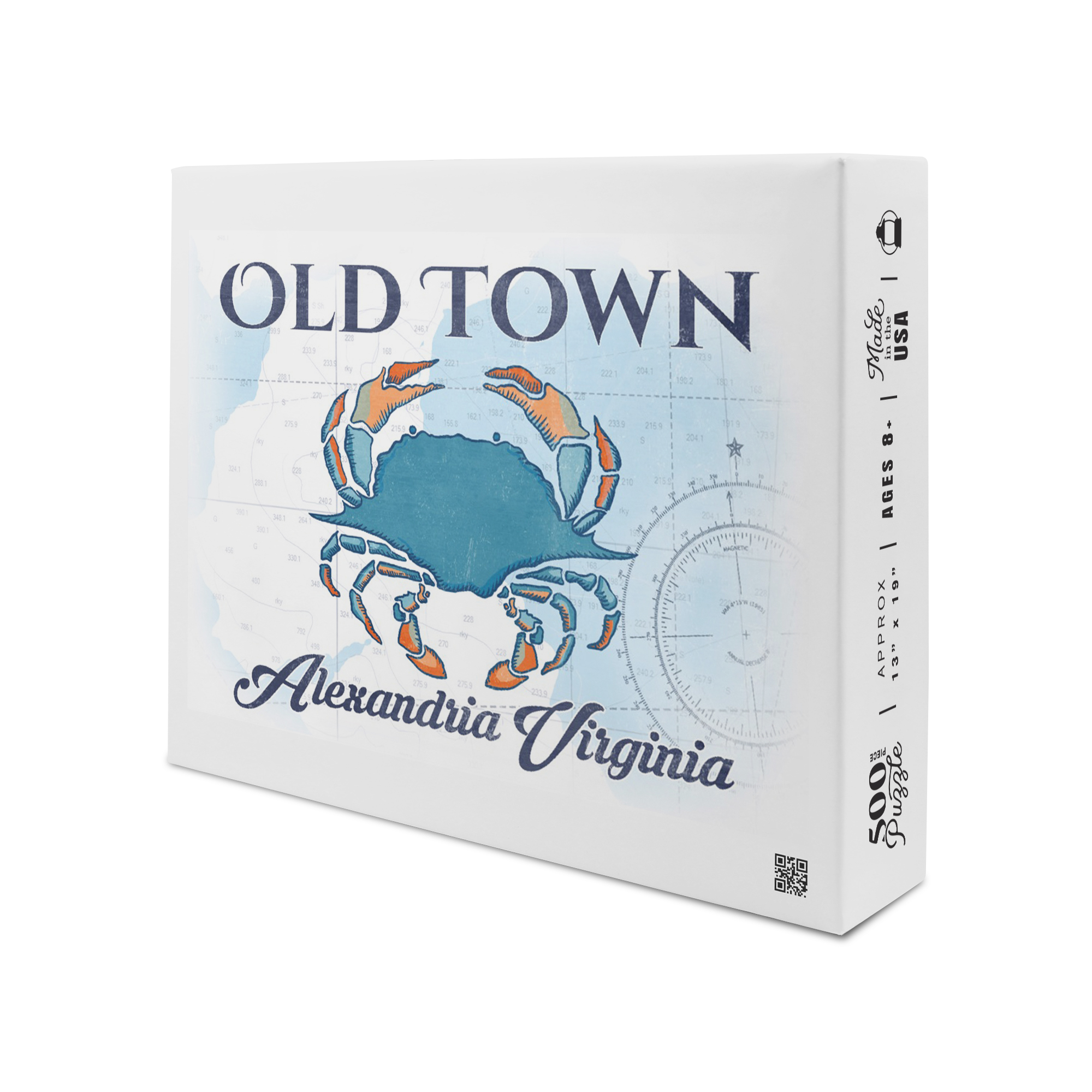 Old Town Alexandria, Virginia, Blue Crab, Coastal Icon (19x27 inches ...