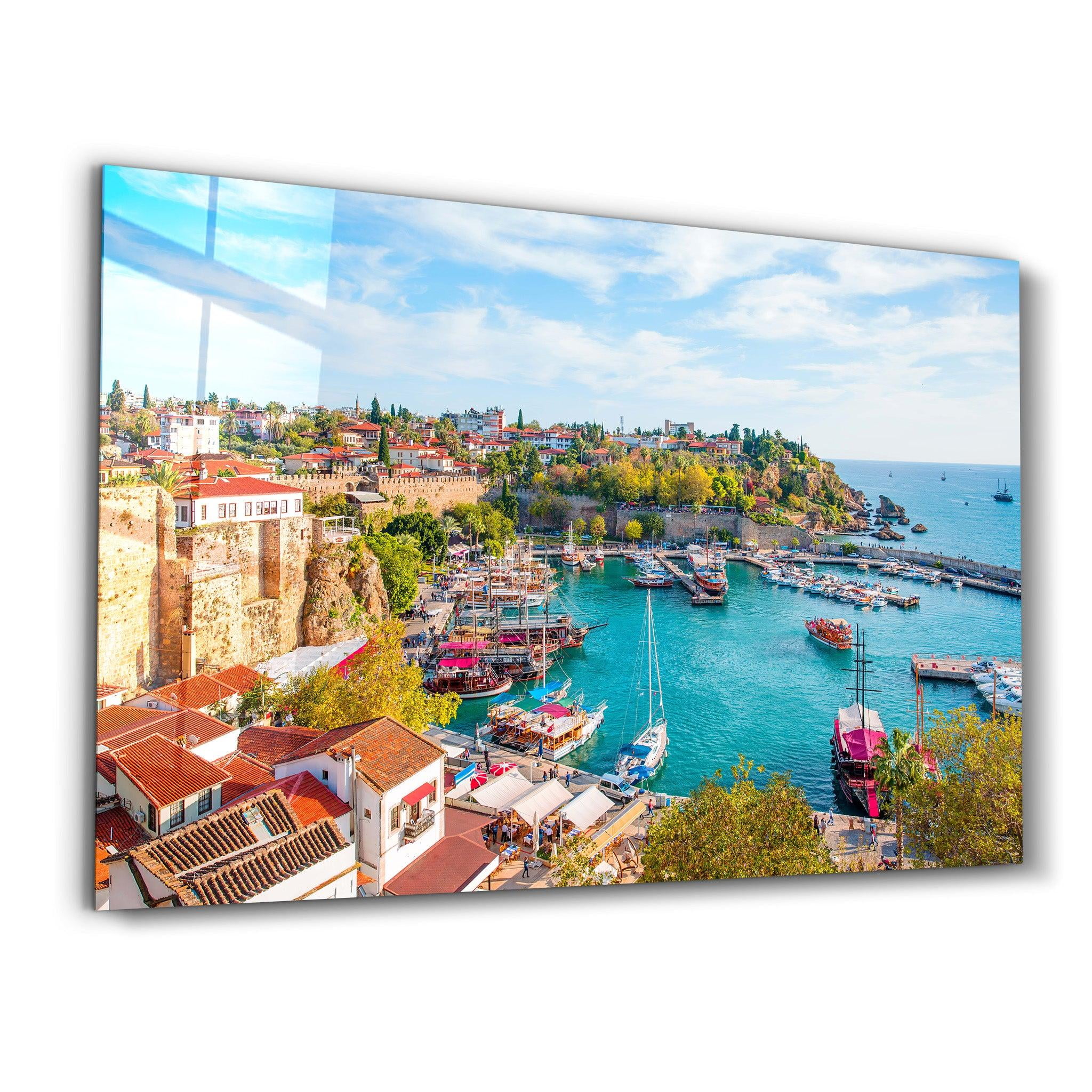 Old Town, Antalya, Turkey | Glass Wall Art - Walmart.com