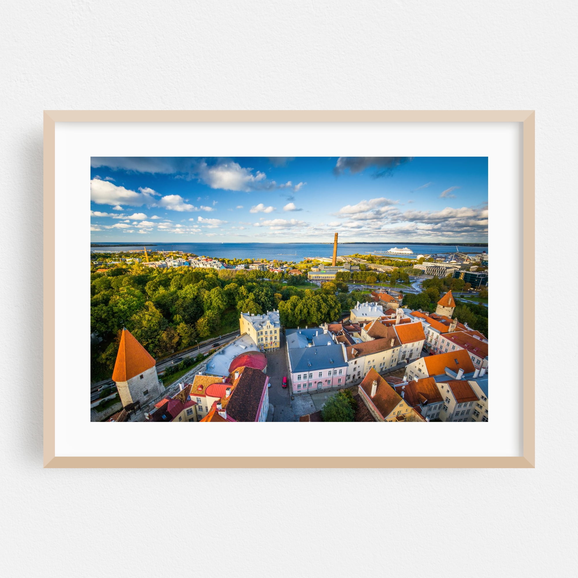 Old Town & The Baltic Sea - Tallinn Estonia Photography City Harbor ...