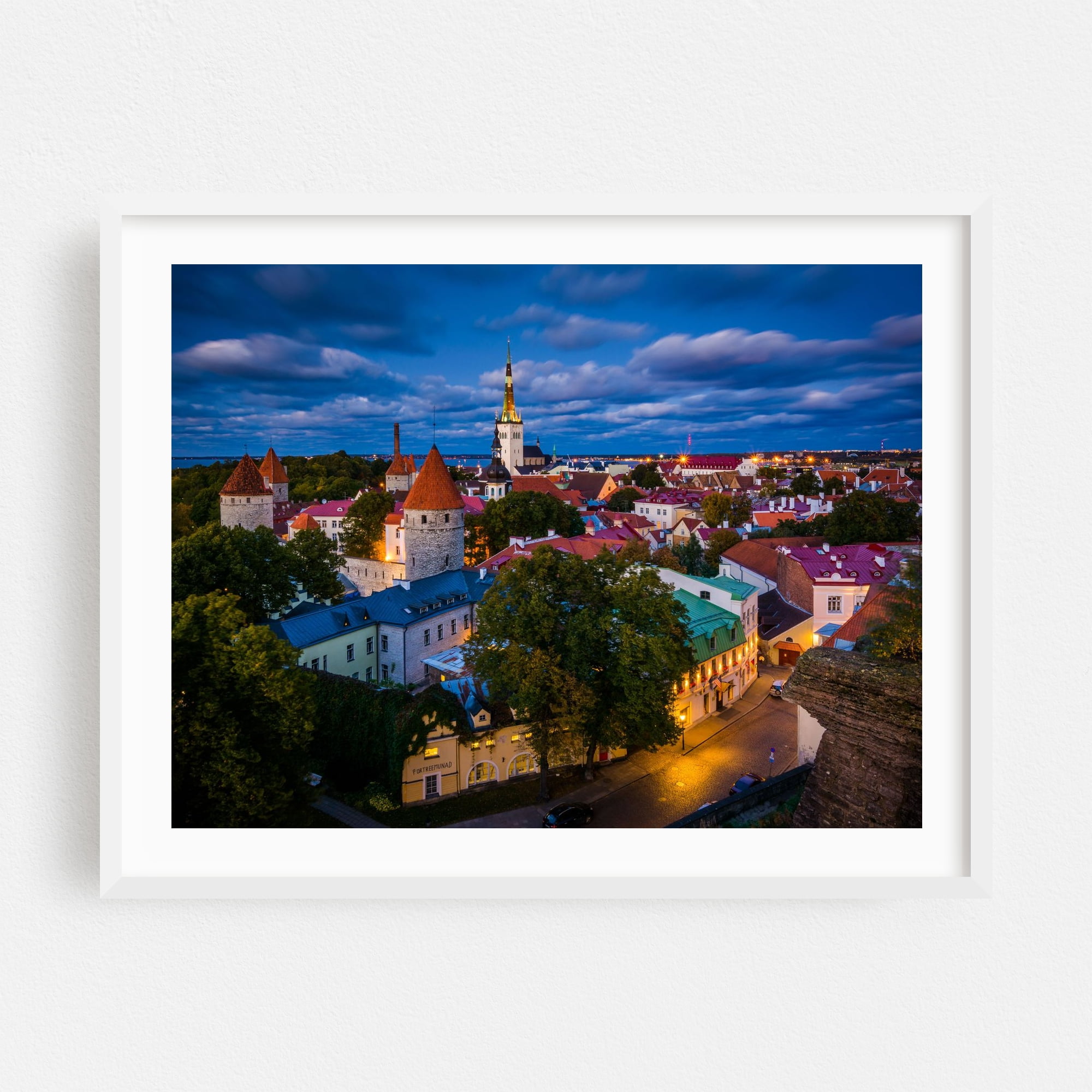 Old Town at Night - Tallinn Estonia Photography City Architecture ...