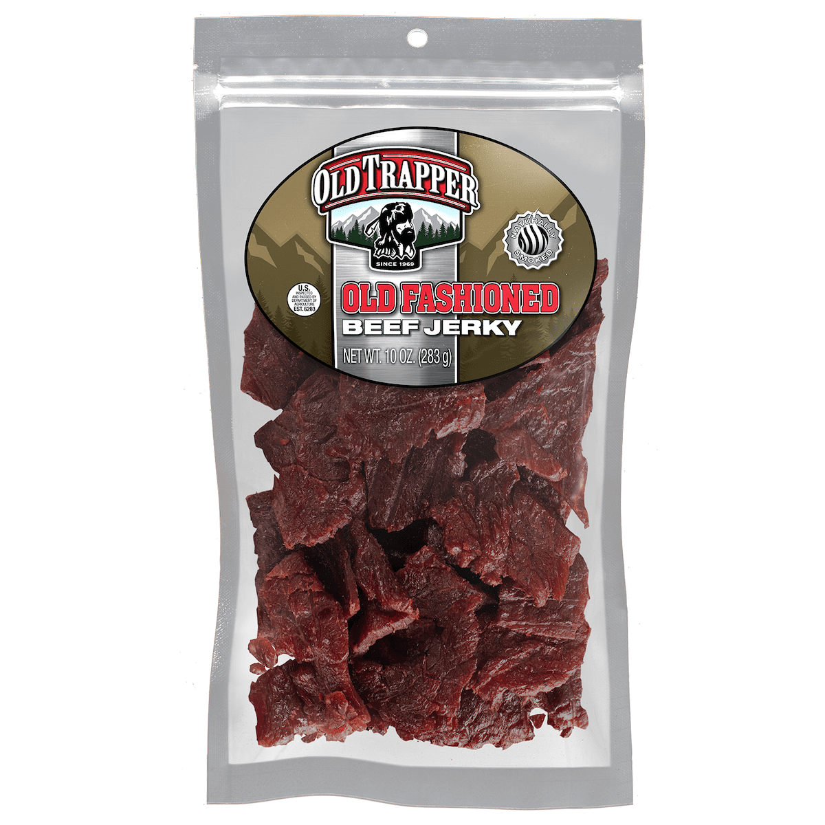 Old Trapper Original Fashioned Beef Jerky, Naturally Smoked, Sweetened ...