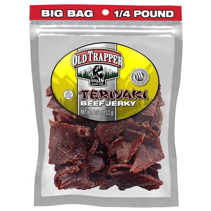Old Trapper Teriyaki Beef Jerky, 4 oz Bag - Walmart.com