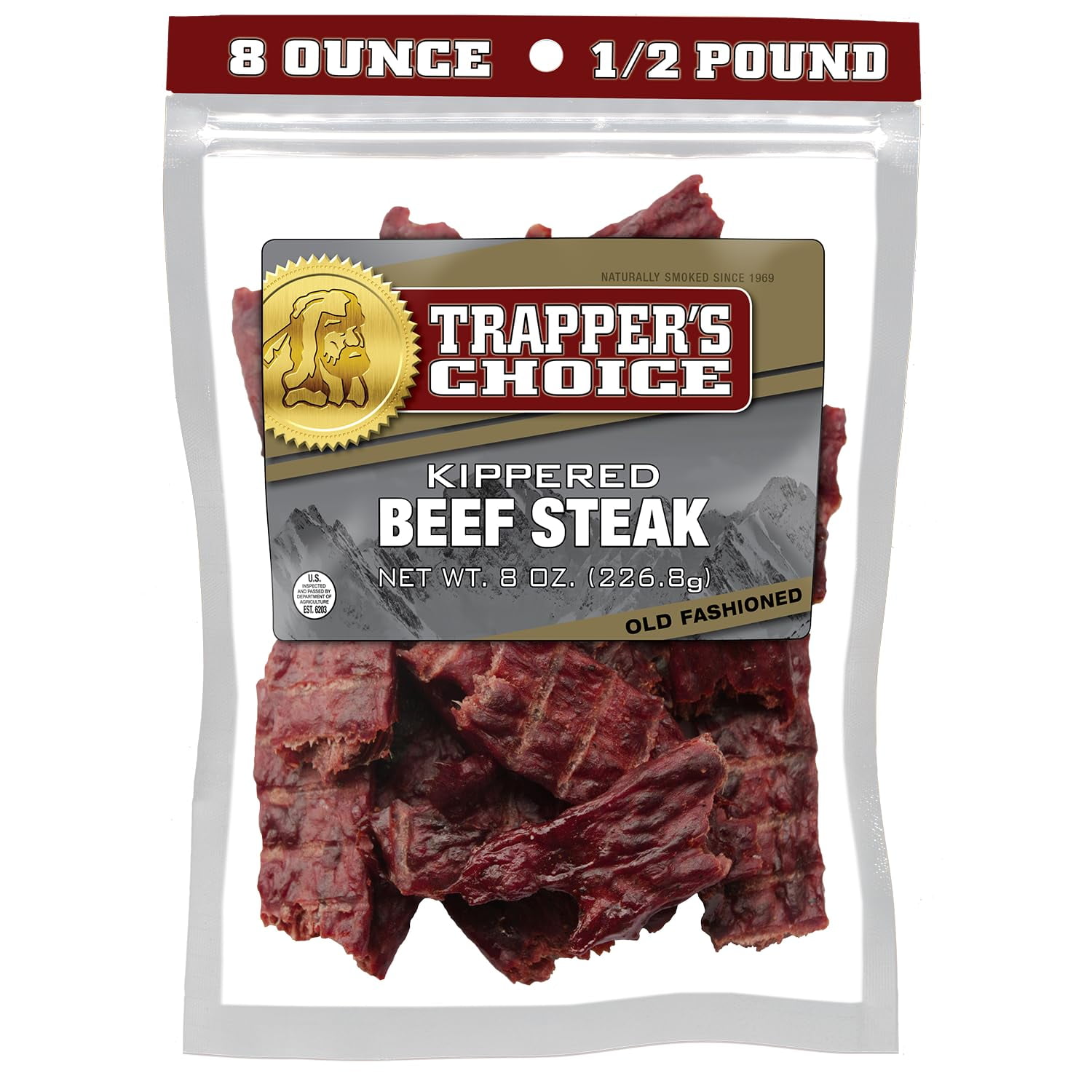 Old Trapper, Trapper’s Choice AIF9 Kippered Steak, Old-Fashioned Flavor ...