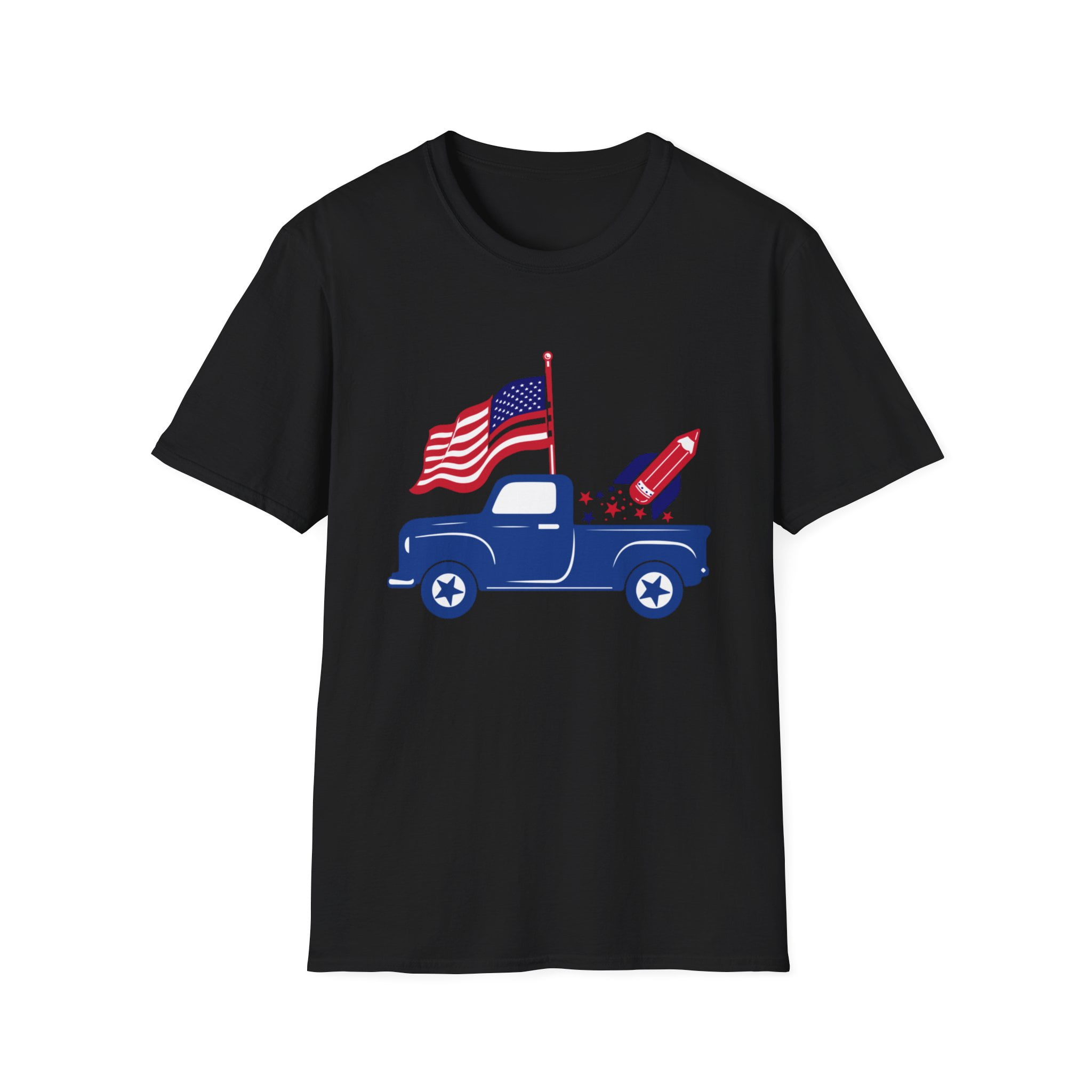 Old Truck Celebration July 4th Graphic Novelty Tees - Walmart.com