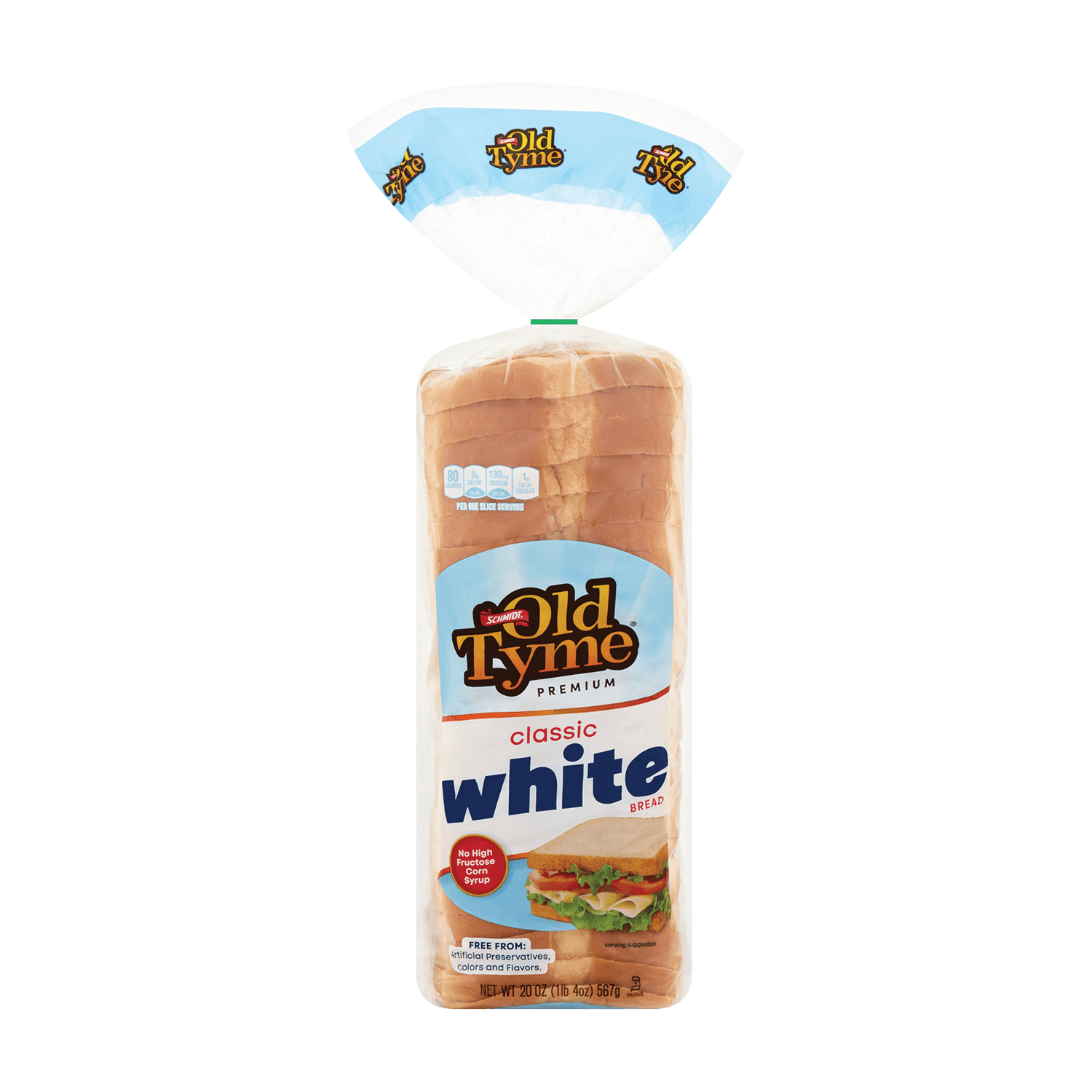 Schmidt Old Tyme Classic White Bread - Soft & Fluffy, 20 oz Loaf ...
