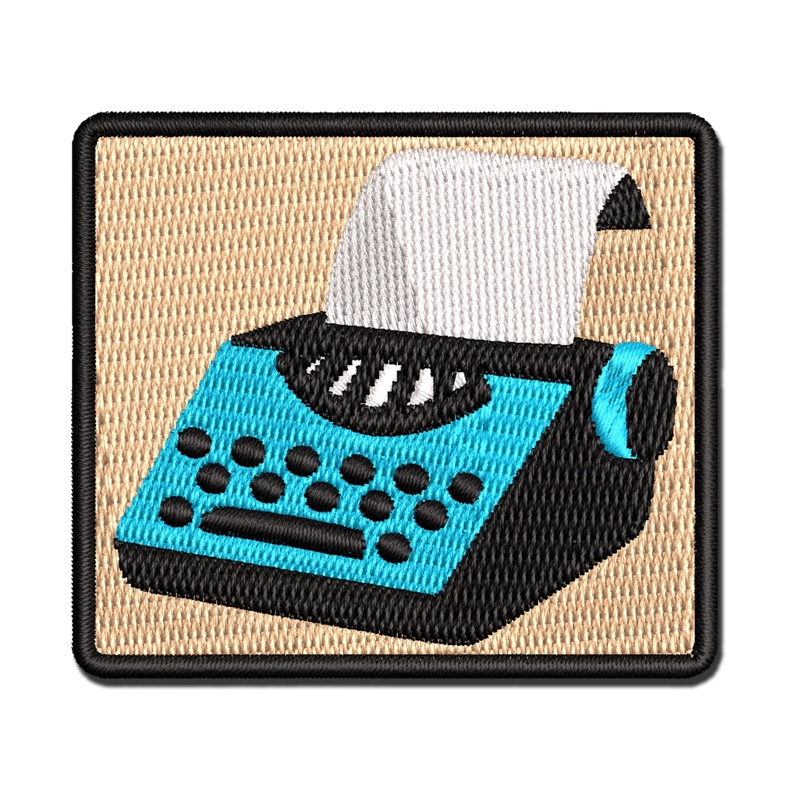 Old Typewriter Icon for Novels Books and Letters Applique Multi-Color ...