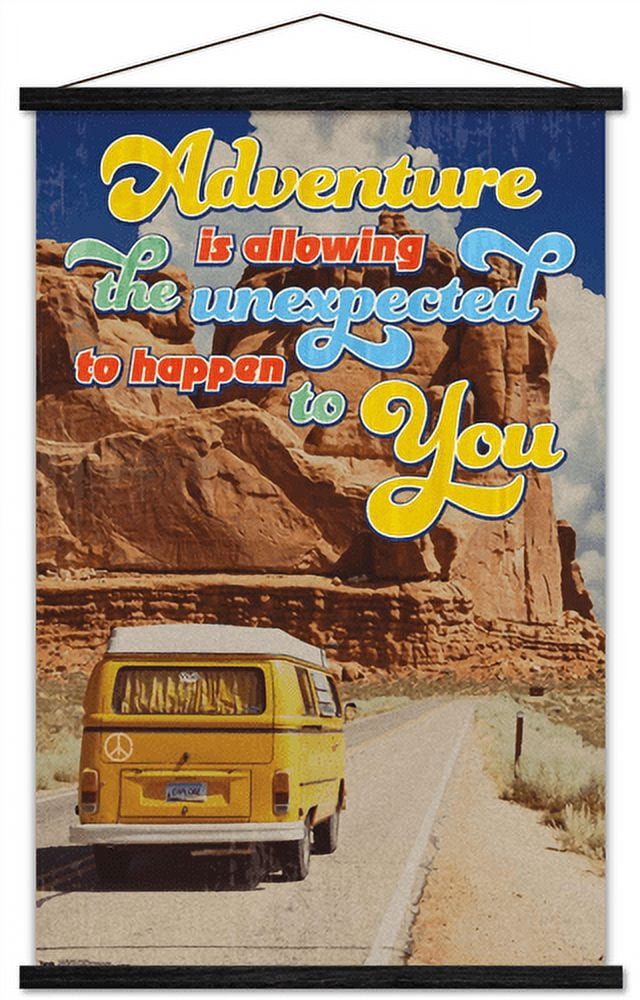 Old Van - Adventure Is Allowing The Unexpected Wall Poster with ...