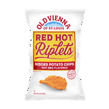 Old Vienna Red Hot Riplets Hot Barbecue Flavored Potato Chips - Walmart.com