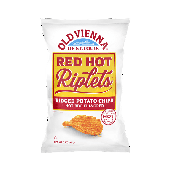 Old Vienna Riplets Red Hot Potato Chip, 5 Oz. - Walmart.com