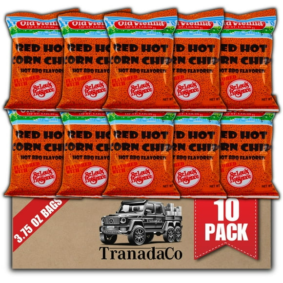 Red Chips Snacks Collection Featuring Hot and Flavored Potato Chips