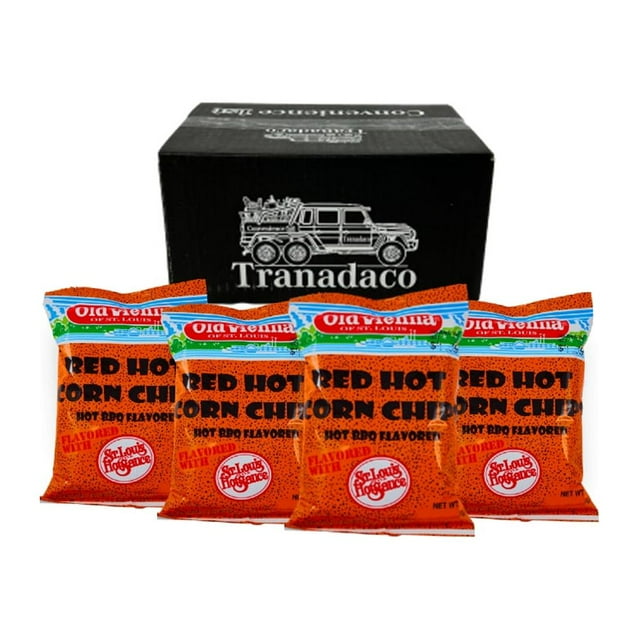 Old Vienna of St. Louis Red Hot Corn Chips 8oz Bag (4 Pack) by TranadaCo - Walmart.com
