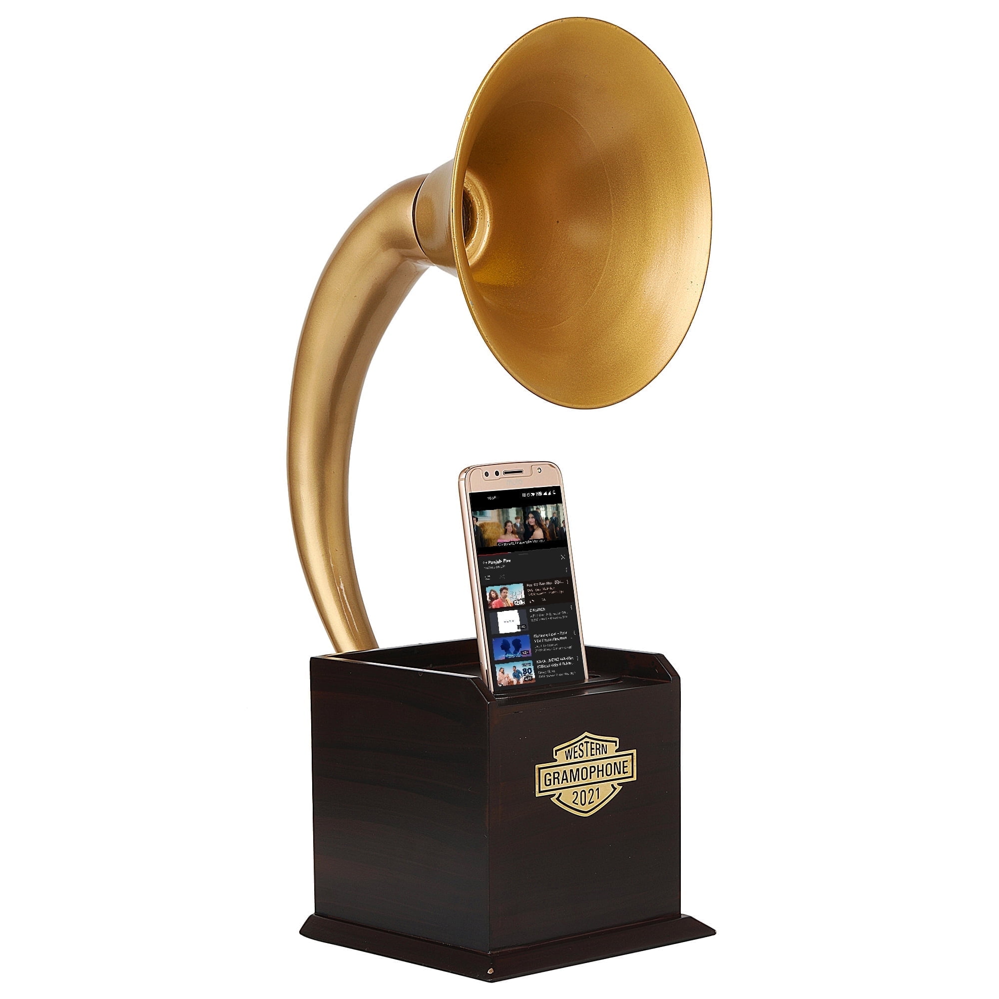 Decor Antique iPhone Gramophone for Smartphone Non-Electric Acoustic ...