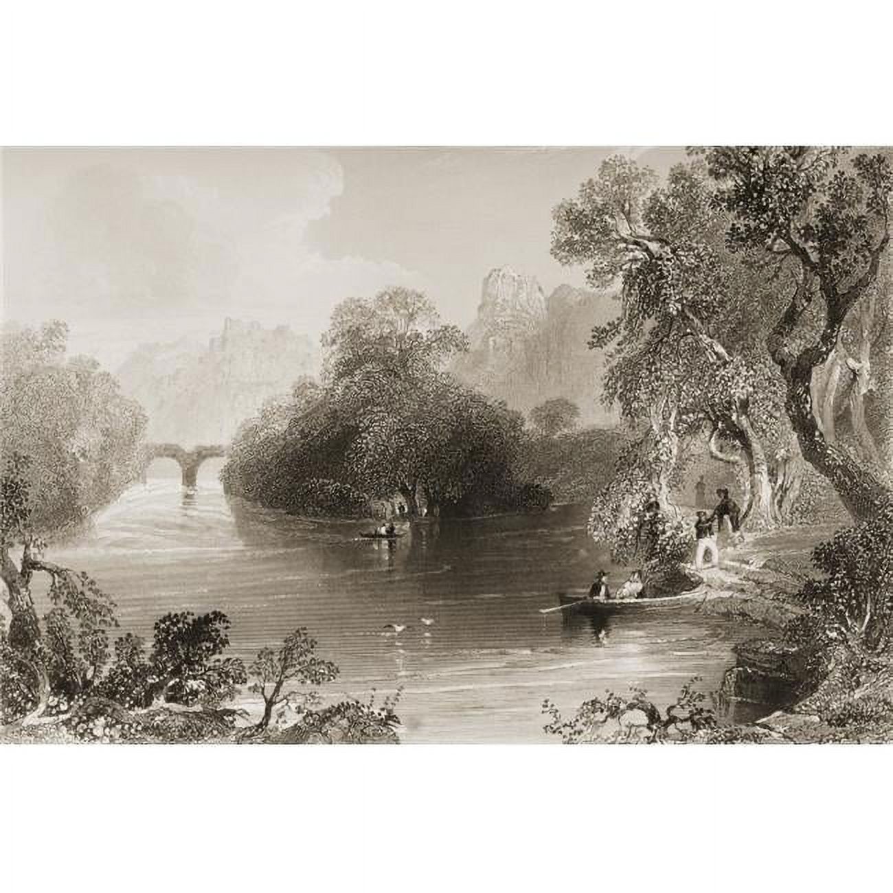Old Weir Bridge Killarney County Kerry Ireland Drawn by Whbartlett ...