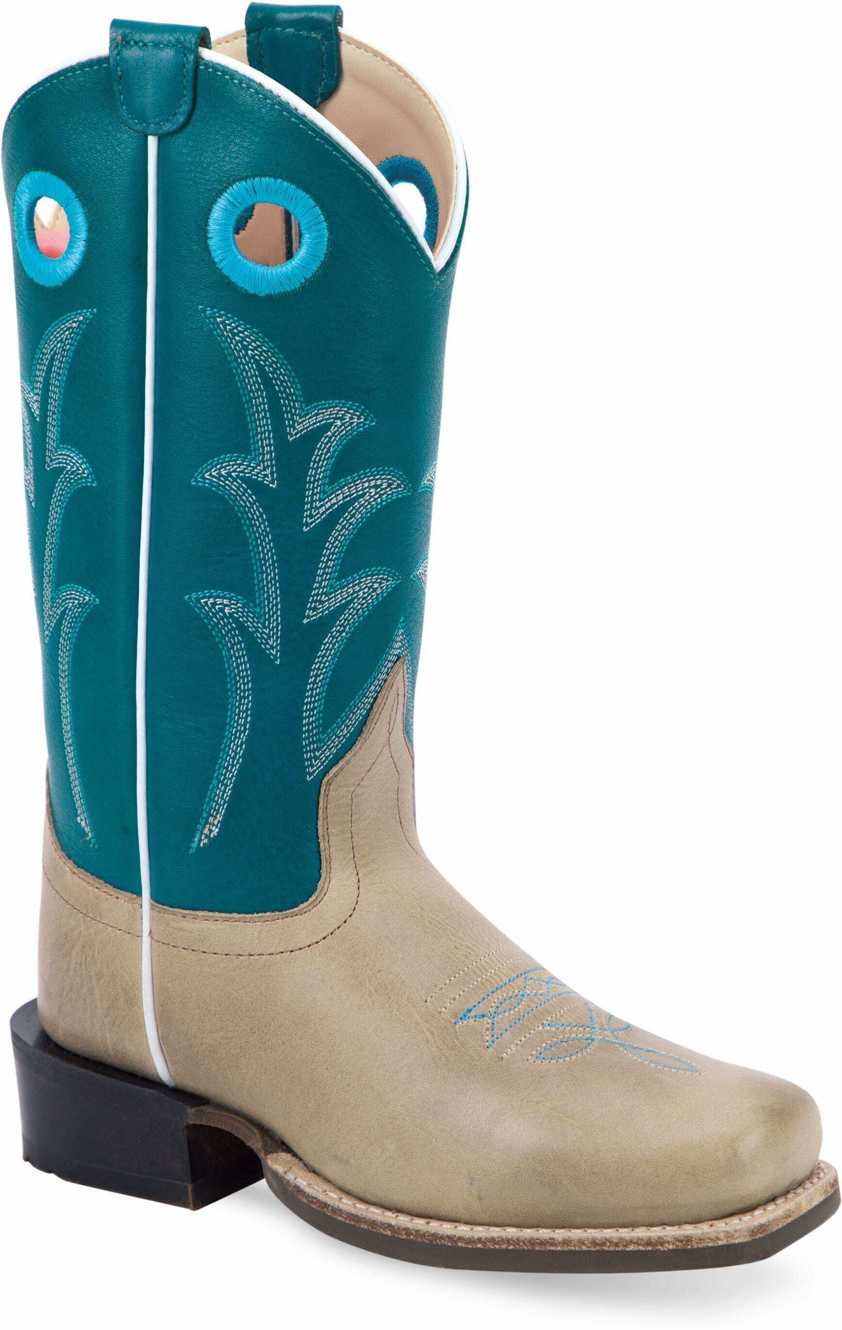 Old West Cactus Ivory Foot Antique Polish Turquoise Shaft Children's ...