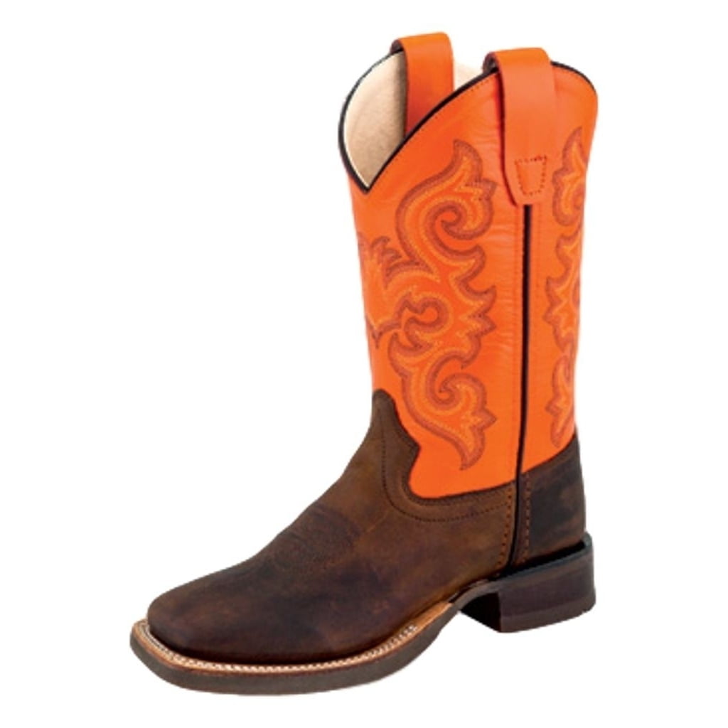 Old West Children's Broad Square Toe Boots - Walmart.com
