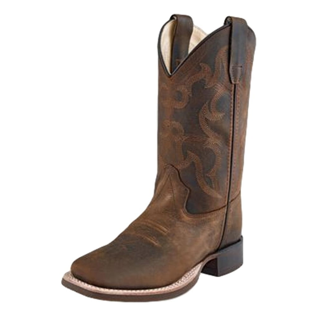 Old West Children's Broad Square Toe Boots - Walmart.com