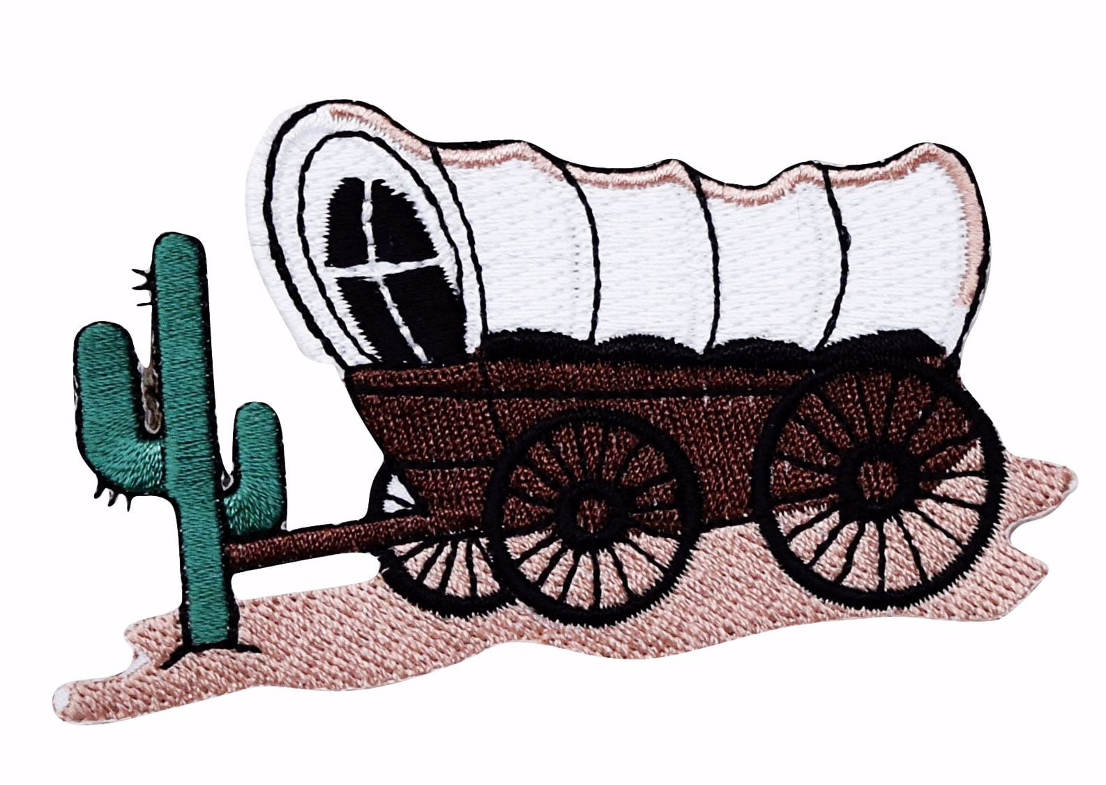 Old West - Covered Prairie Schooner Wagon - Iron on Applique ...