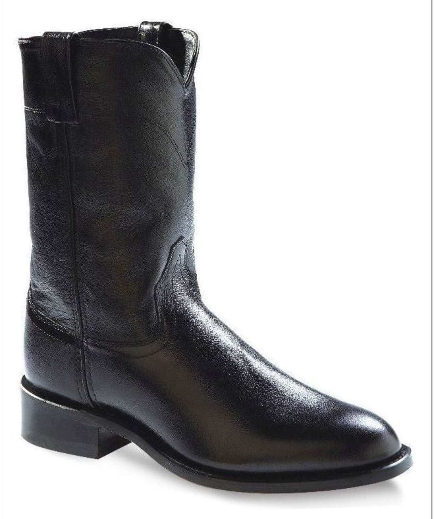 Old West Men's 10 Inch Roper Toe Cowboy Boots - Walmart.com