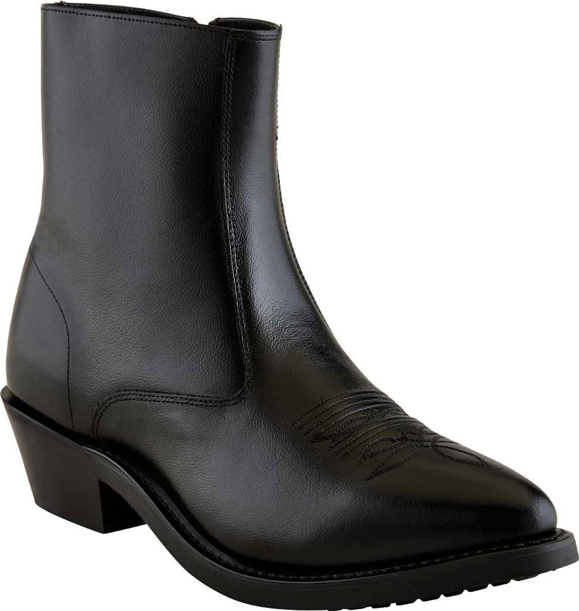 Old West Men's 7 Inch Narrow Round Toe Riding Ankle Boots - Walmart.com