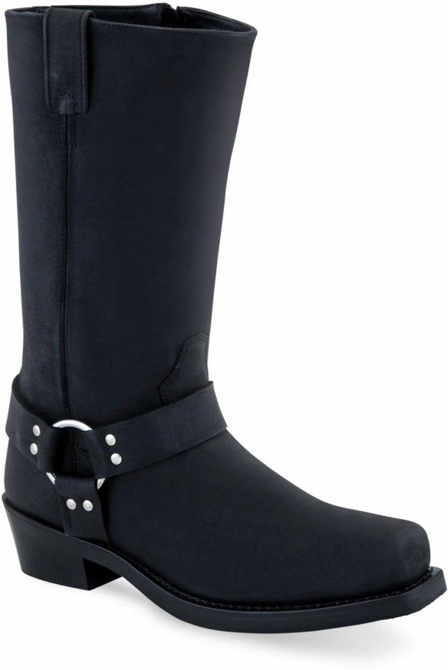 Old West Men's 7 Inch Square Toe Harness Boots - Walmart.com