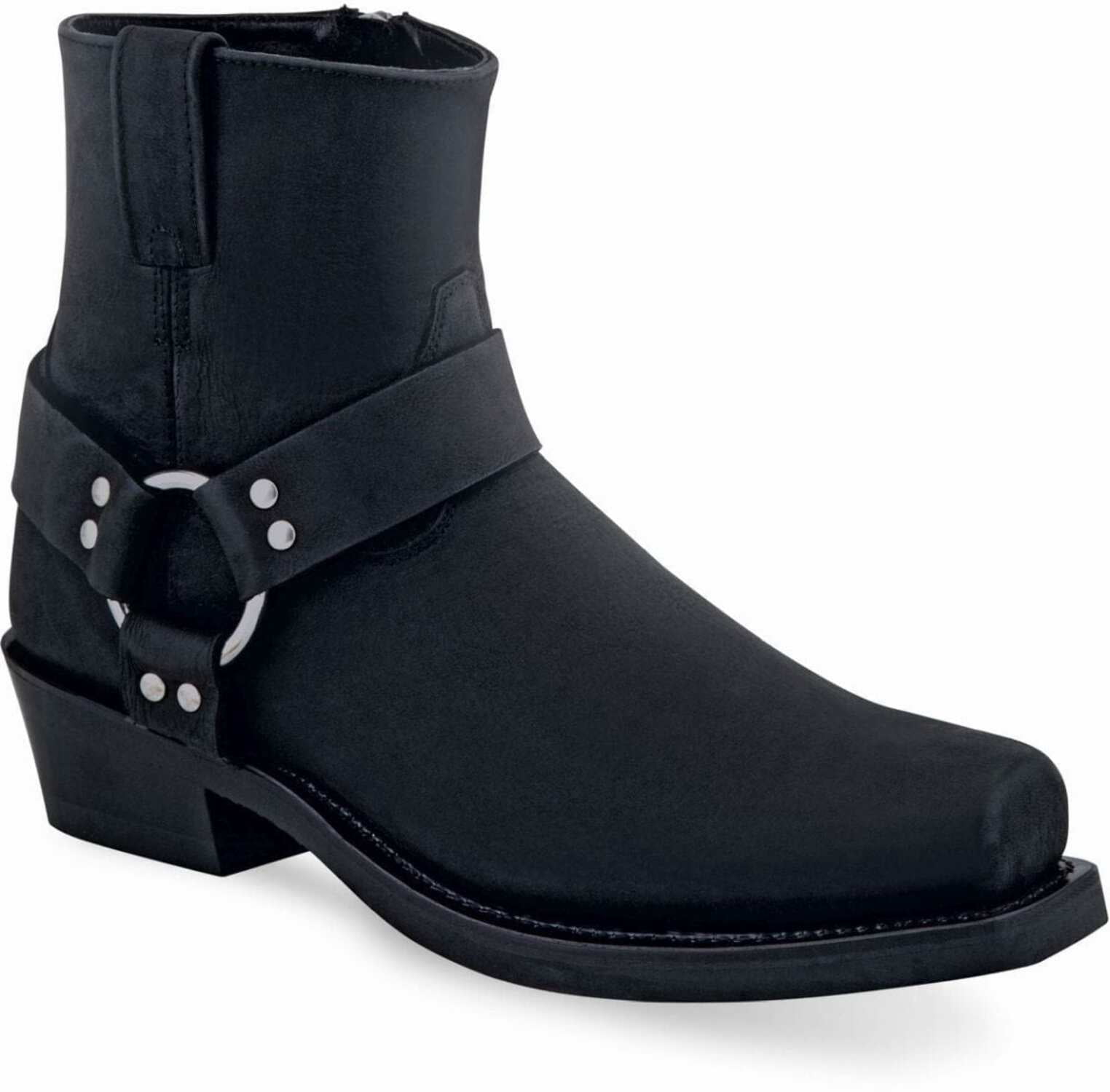 Old West Men's 7 Inch Square Toe Harness Boots - Walmart.com