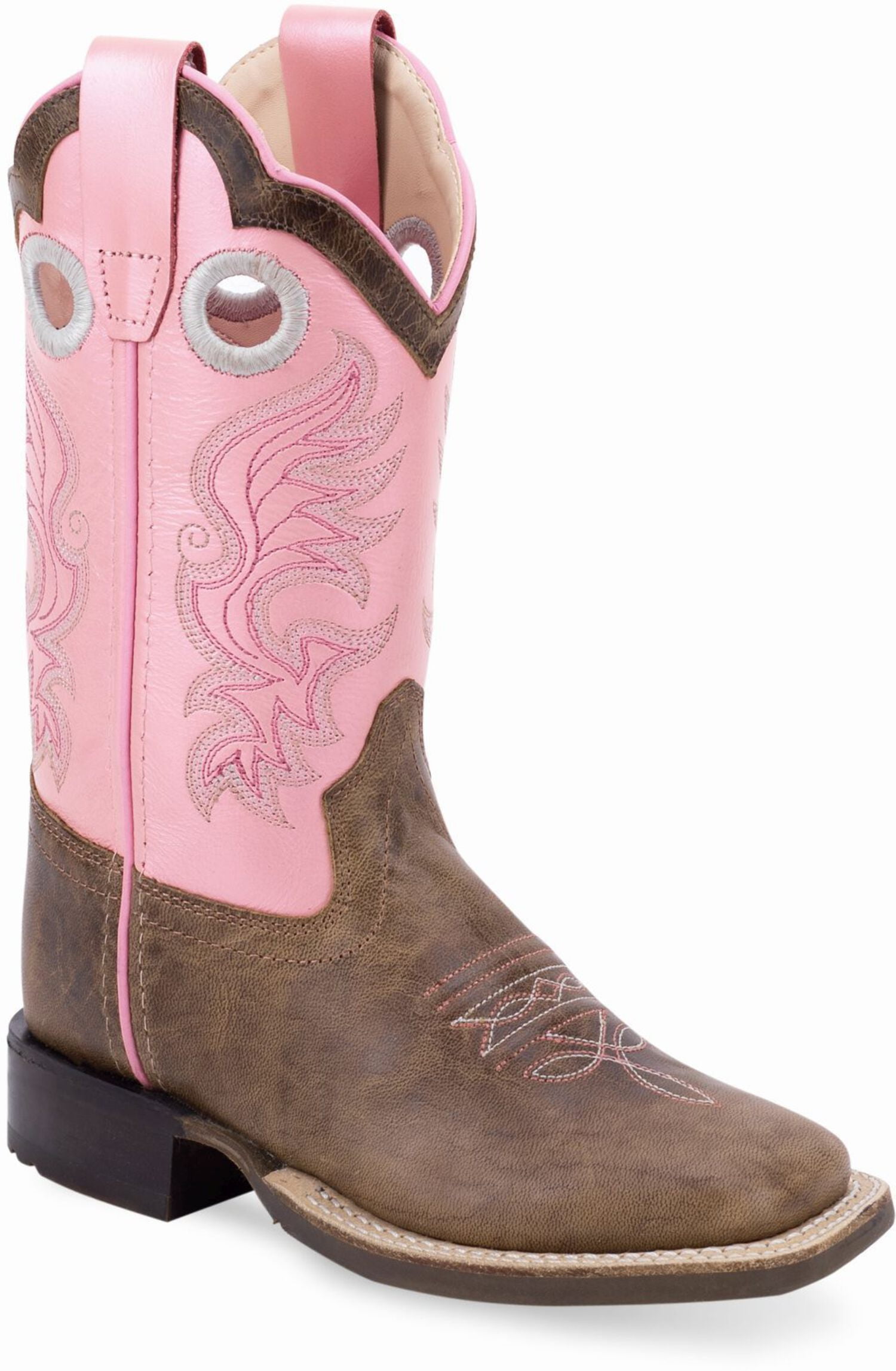 Old West Olive Blister Foot Metallic Pink Shaft with Olive Blister ...